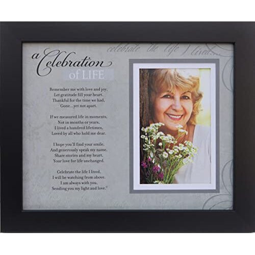 Memorial/Remembrance Photo Frame with Inspirational A Celebration of ...