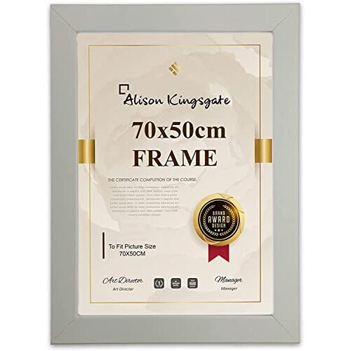 Alison Kingsgate Light Grey 50x70cm Frame In Perspex Front & Wall ...