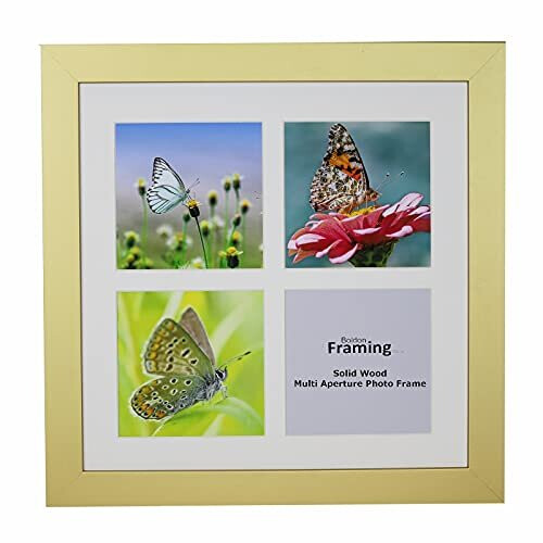 Boldon Framing REAL WOOD Square Multi Aperture Photo Picture Frame ...