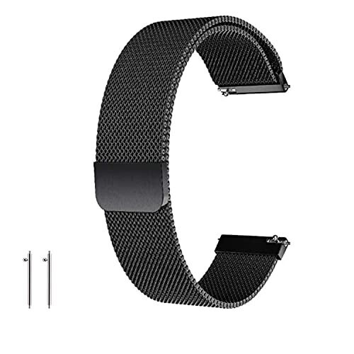 ZHjuju Mesh Woven Metal Watch Band,Quick Release Watch Strap with ...