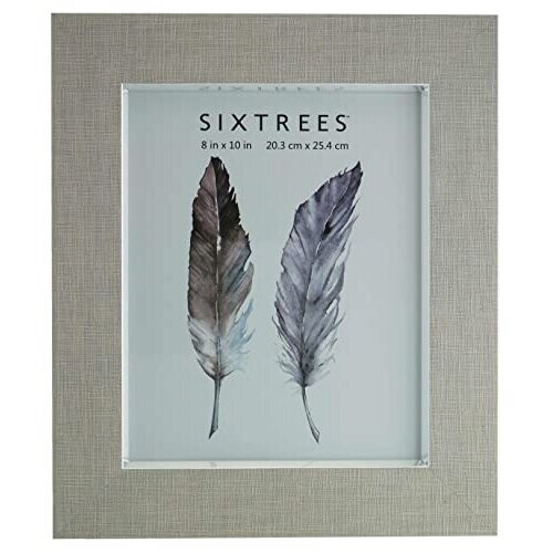 Sixtrees 2-689-80 Humber Silver and Light Brown Hessian effect 10x8 ...