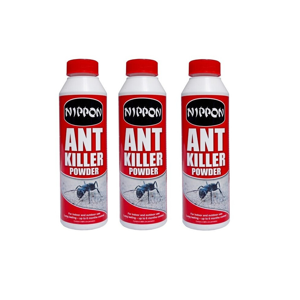 3 x Nippon Ant Killer Powder 300g - Indoor/Outdoor, Long-Lasting 6 ...