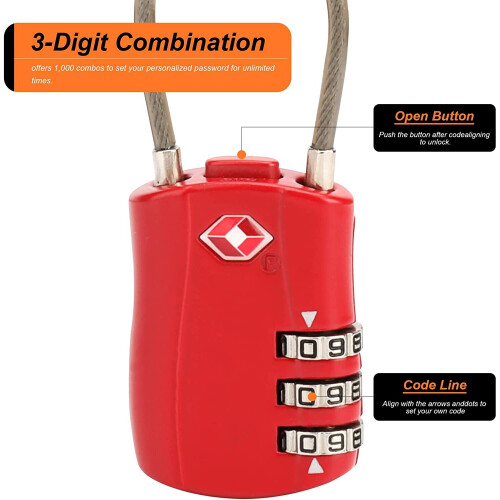 TSA Zipper Locks on OnBuy