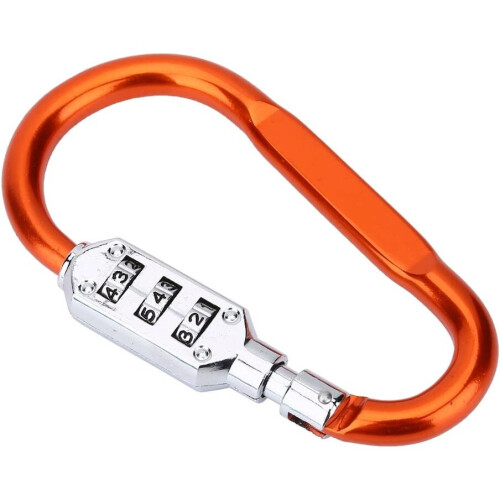 Luggage Carabiner,3Colors Travel Bag Luggage Security Combination Lock ...