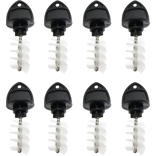 8pcs Beer Tap Plug Brush Black 304 Stainless Steel Tap Plug Brush Kit ...