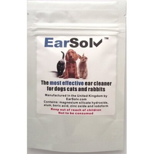 EarSolv 50g Cleans Out Ear Wax, Yeast And Mites In Dogs, Cats And ...