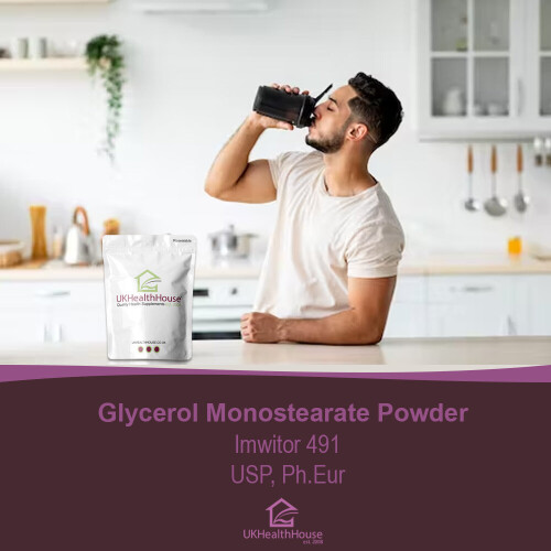 Glycerol Monostearate Powder 2kg | Pure GMS | Muscle Pump | Emulsifier ...