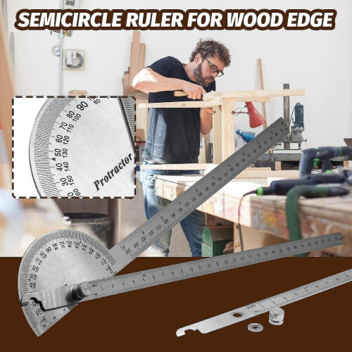 Ed Ruler Protractor Two Arm Ruler Measure Tool Crafts on OnBuy