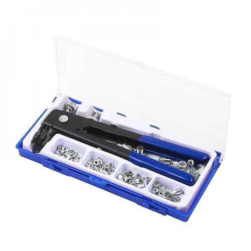 86pcs Rivet Nut Tool Kit Set Blind Rivet Nut Hand Riveter Wrench ...