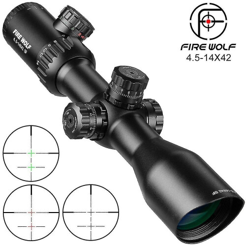 4.5-14x42 Scopes Bevel Side Double Red Focus Optical Scope Sight Sniper ...