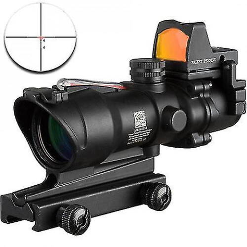 4x32 Optic Scope Scope Cahevron Reticle Fiber Red Illuted Optic Sight ...