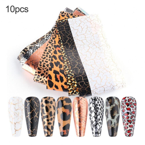 10pcs Art Tips Decal Animal Skin Rative Sticker For Women on OnBuy