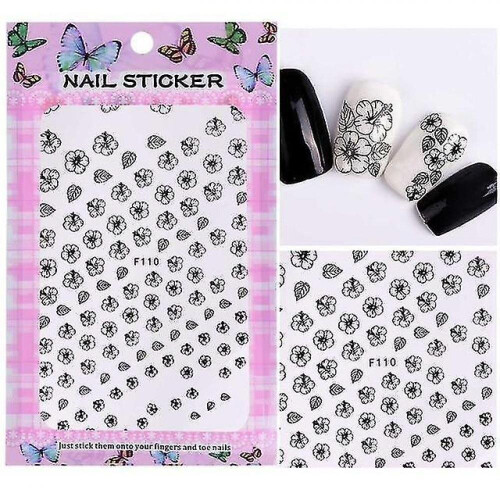 Blooming Flower 3D Art Stickers - Decals Mani Tips Rat on OnBuy