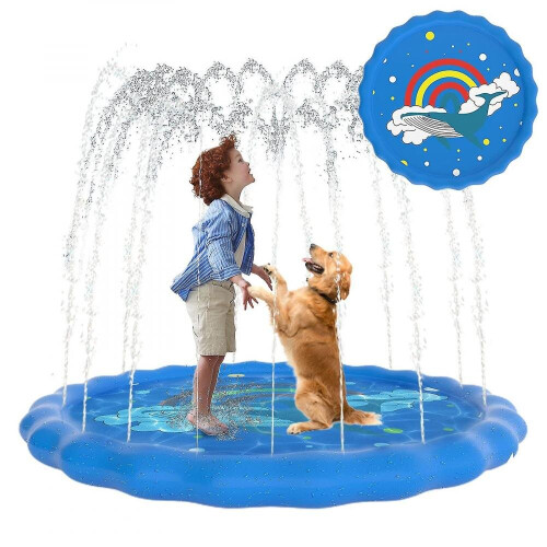 Splash Pad, 68 Inch Kids Sprinkler Outdoor Toy Inflatable Sprinkler Pad ...