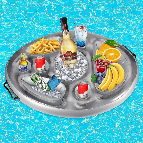 -inflatable Drink H Floating Tray For Swimming Pool, Pvc Floating Beer ...