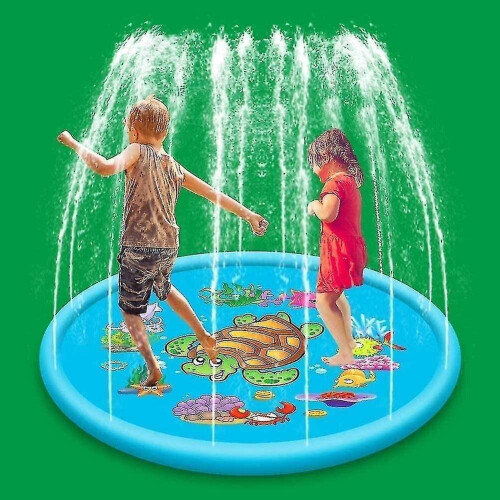 Splash Pad, Inflatable Sprinkling And Splash Play Mat, Fountain Kids ...