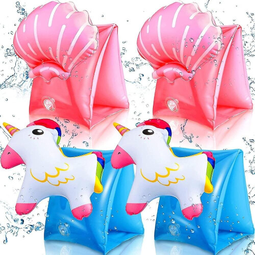 4 Ps Pvc Inflatable Arms Swimming Arms For Kids Swimming Float Sleeves ...