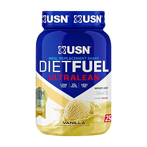 USN Diet Fuel UltraLean Vanilla 1KG: Meal Replacement Shake, Diet ...