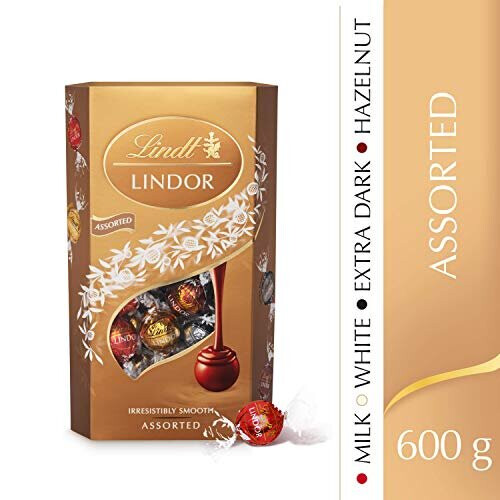 Lindt Lindor Assorted Chocolate Truffles Box Extra Large - Approx 48 ...