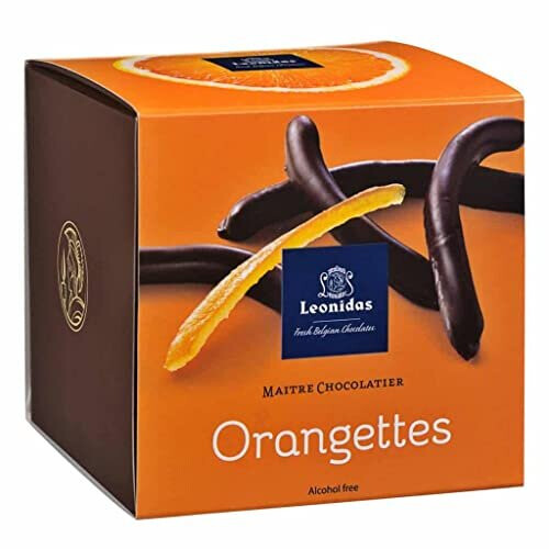 Leonidas Candied Chocolate Orange Peel Coated in Belgian Dark Chocolate ...