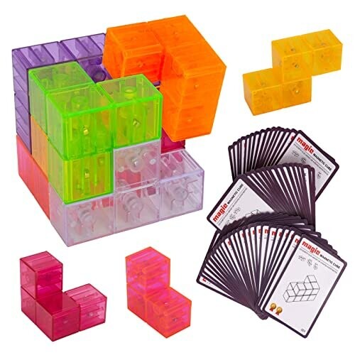 Magnetic Building Blocks Bricks Toy Preschool Educational Construction ...