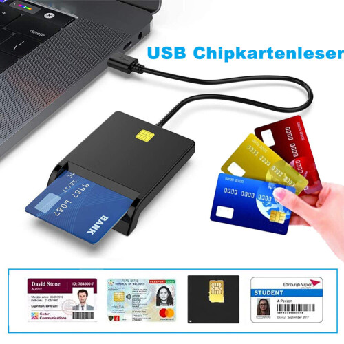 USB ID CAC DNIE ATM IC SIM Smart Chip Card Reader Writer Programmer on ...
