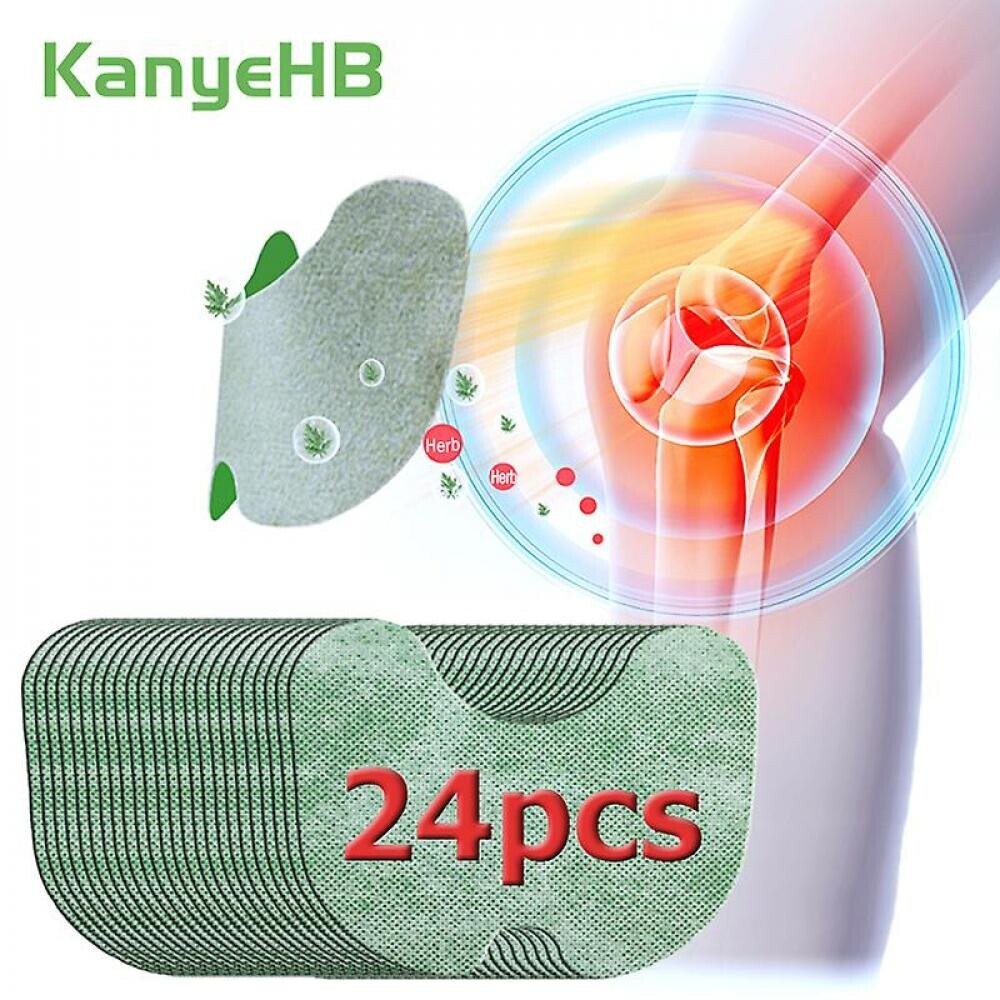 24pcs/2bags Knee Plaster Sticker Worm Ct Knee Ache Pain Relieving Patch ...