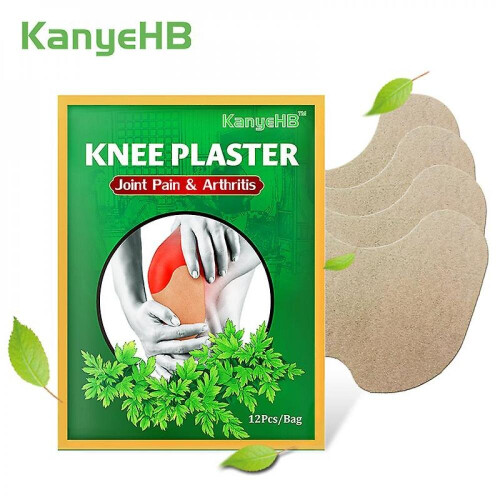 12pcs/bag Knee Plaster Worm Ct Knee Ache Pain Relieving Sticker Knee ...