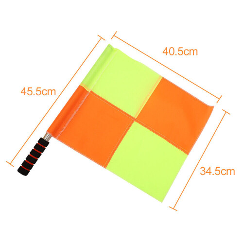 2X Linesman Flags Training Sports Football Rugby Hockey Referee Flags ...
