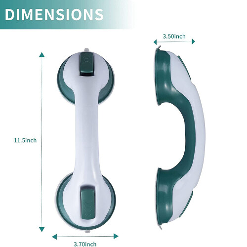 2PCS Bathroom Support Grab Handle Shower Safety Suction Grip Hand Rail ...