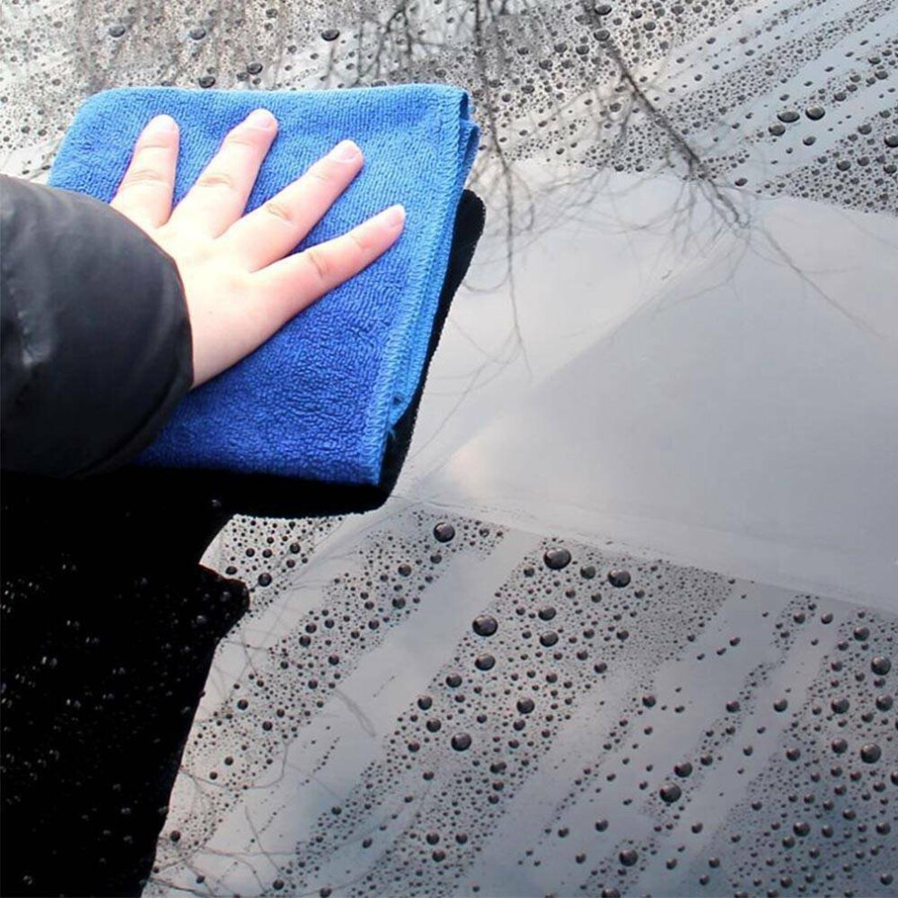 50 X Microfibre Car Cleaning Cloths Large Detailing Towel Soft Cloth ...