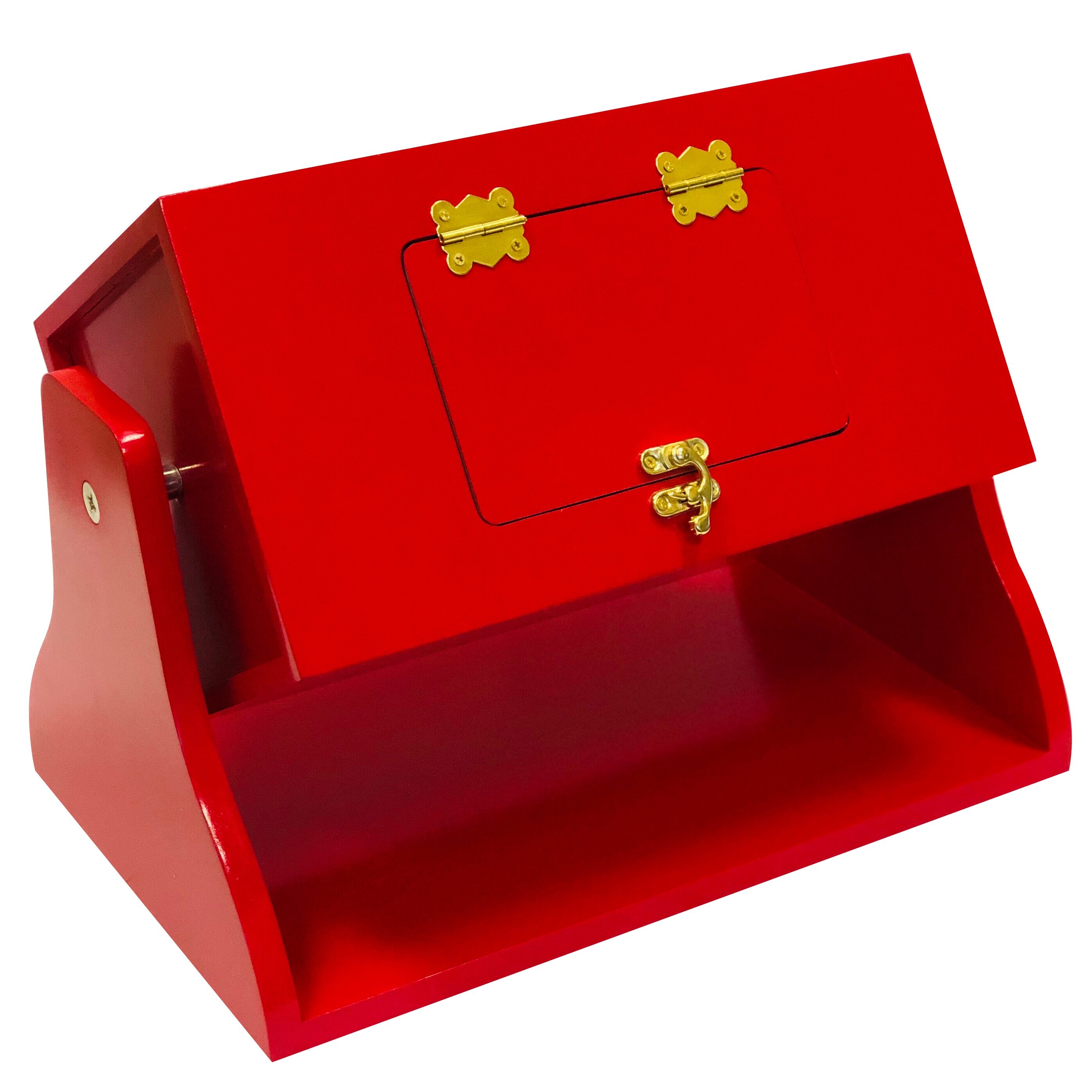 Raffle Drum, Tombola ,Lotto Draw Wooden Red. Raffle Ticket Spinning ...