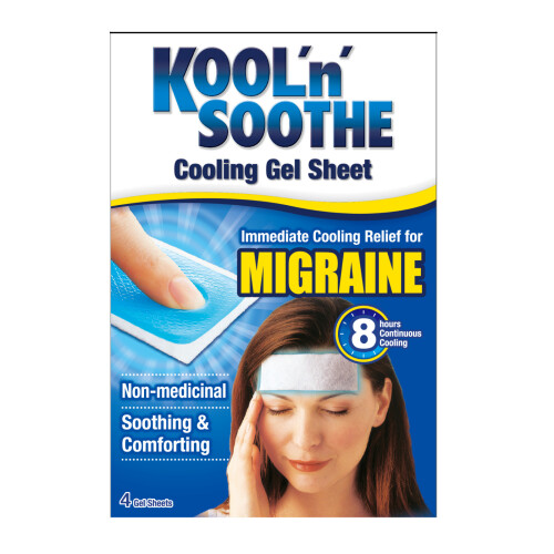 Kool 'n' Soothe Migraine Headache Cooling Strips - 4 Gel Sheets on OnBuy