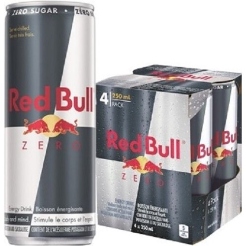 Red Bull Zero Fizzy Energy Drink No Sugar 24x 250ml **Best Before ...