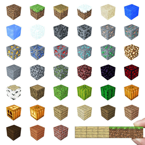 6Pcs Minecraft Magnetic Building Blocks DOQAUS on OnBuy