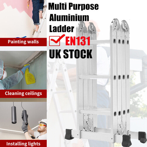 3.5M Working Folding Ladder Step Platform Aluminium Scaffold Tower on OnBuy