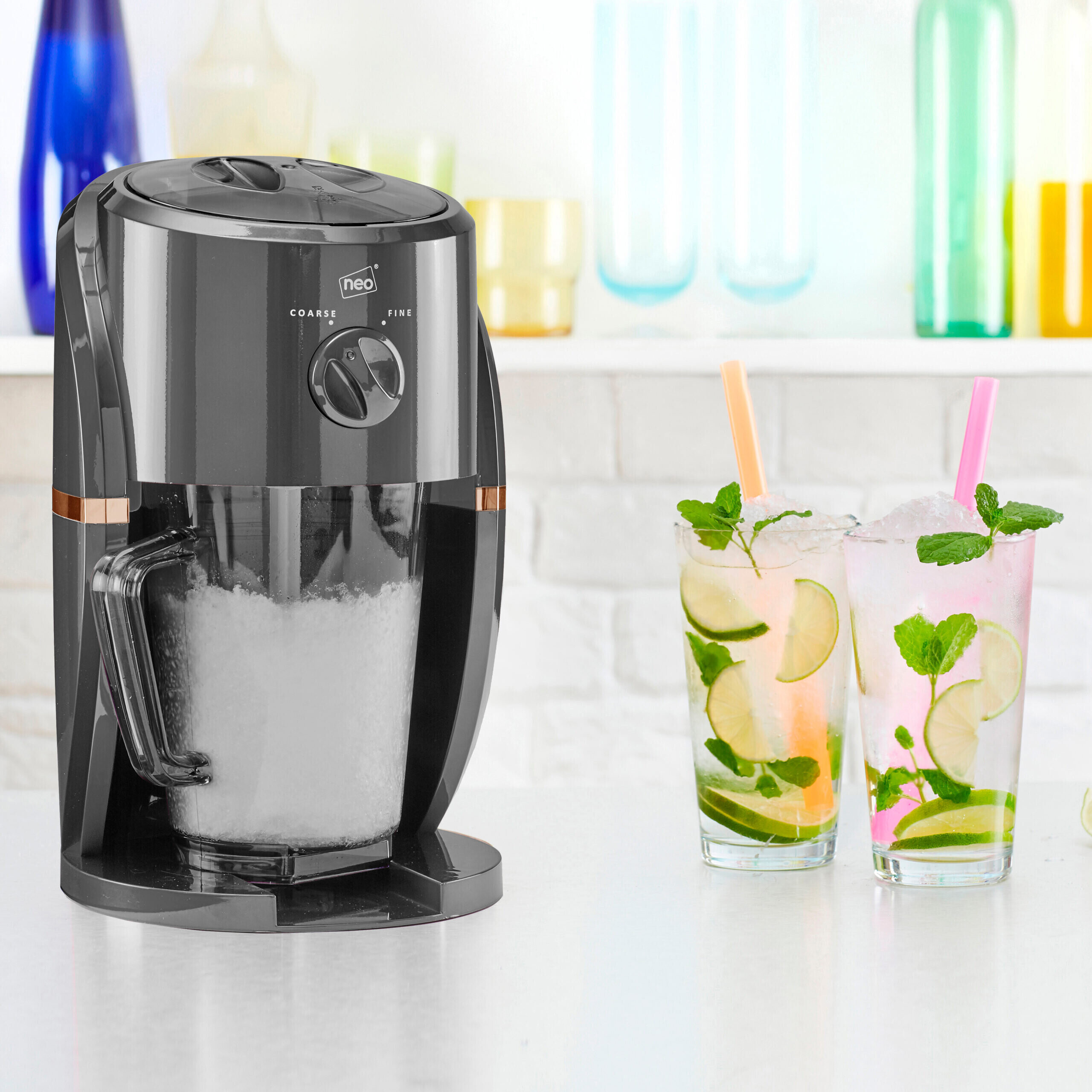 Neo Ice Crusher Slush Machine - Dark Grey and Copper on OnBuy