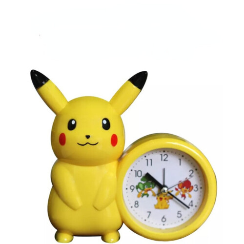 Pokemon Pikachu Figure Anime Cartoon Toys Alarm Clock Birthday Gifts on ...