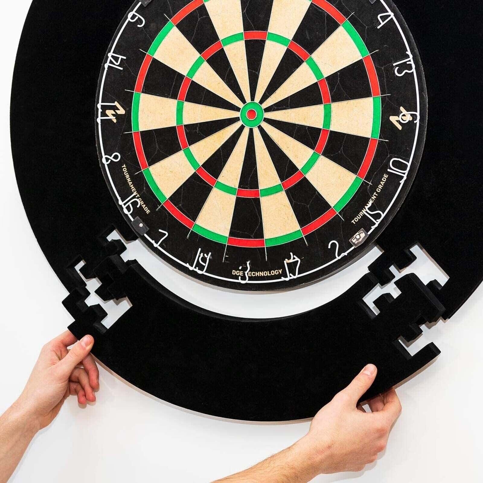 Black Protective Dartboard Darts Surround Wall Guard Protector Ring ...