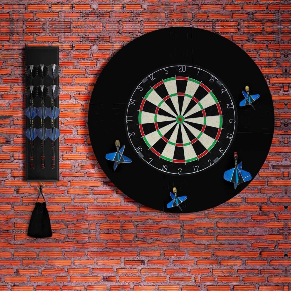Black Protective Dartboard Darts Surround Wall Guard Protector Ring ...