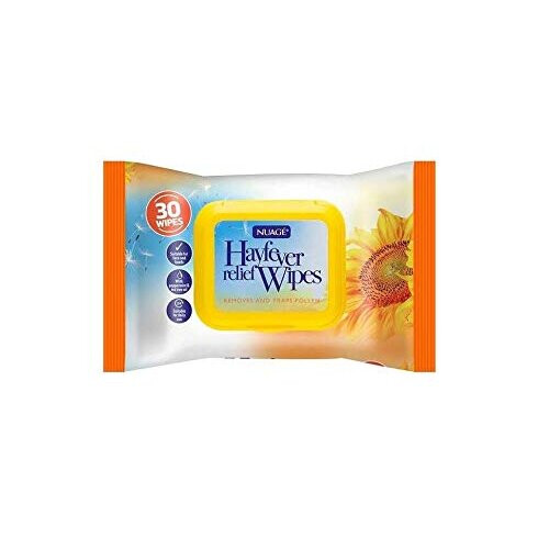 30 x Hayfever & Allergy Relief Wipes for Hand & Face Traps Pollen Dust ...