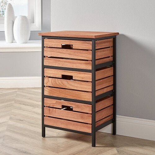 Home Source Grasmere 3 Drawer Storage Chest Unit Fully Assembled on OnBuy
