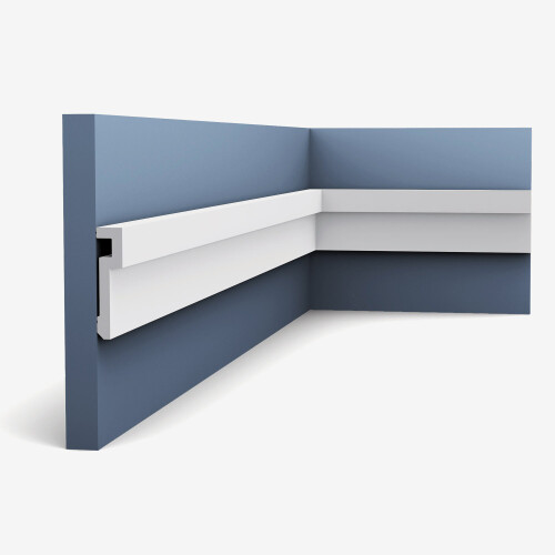 Orac Decor PX198 MODERN U-STEPS Panel moulding Skirting Coving 2 m on OnBuy