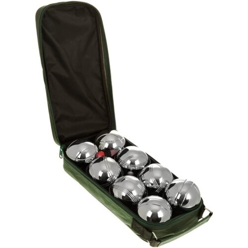 8 French Ball Stainless Steel Boules Set Petanque Outdoor Carry Case ...