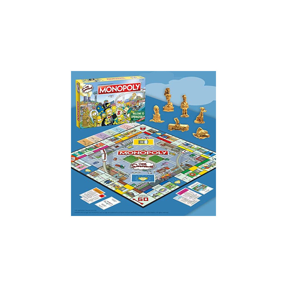 Monopoly The Simpsons Board Game | Based on Fox Series The Simpsons ...