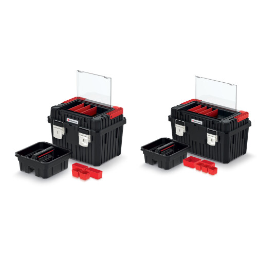 (Model 1) Storage Craft Tool Box - Lockable DIY Toolbox - Tote Tray - 2 ...