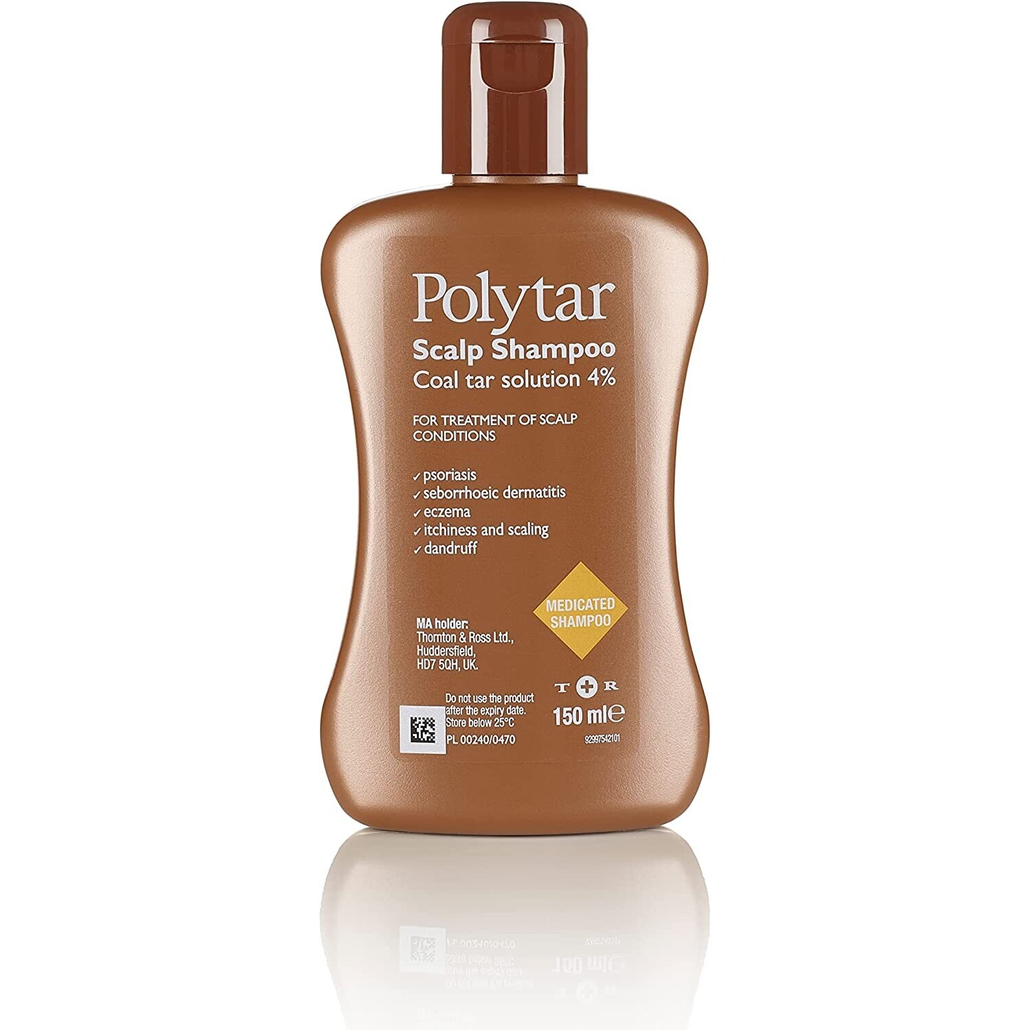 Polytar Scalp Shampoo 150ml Treats Psoriasis Seborrhoeic Dermatitis Eczema And Dandruff