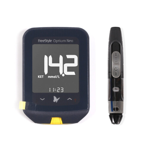 Abbott Optium Neo Blood Glucose&Ketone Monitor Reader Freestyle System ...