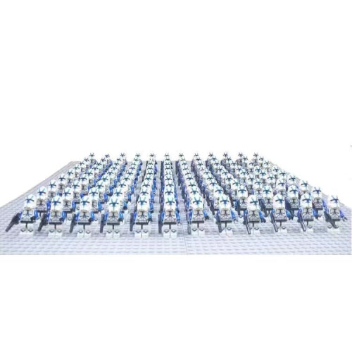 (501st ) 100pcs Star Wars Storm Troops 501st Clone Trooper Minifigures ...