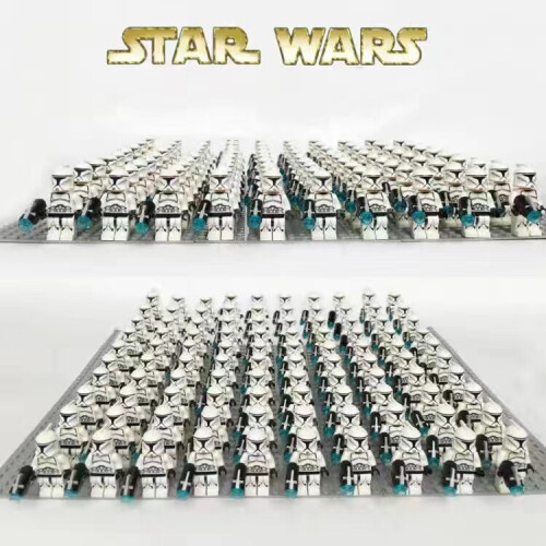 (SW910) 100pcs Star Wars Storm Troops 501st Clone Trooper Minifigures ...
